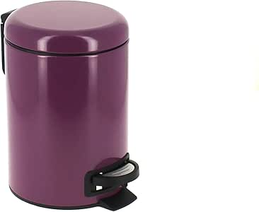 Amazon.com: 0.8 Gallon Step-On Metal Trash Can Color: Purple: Home ...