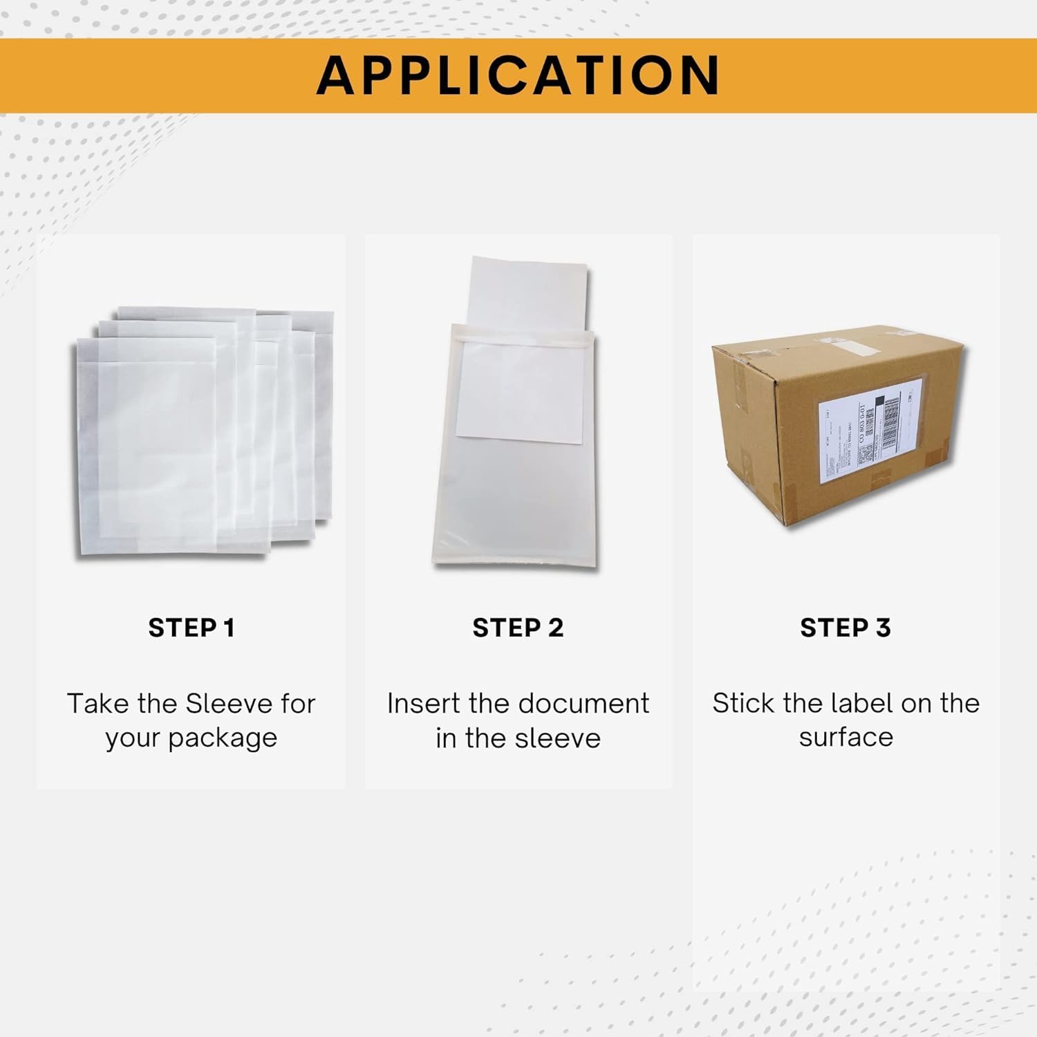 Mua 100 Pack 7"x10" Shipping Label Sleeves - Packing Slip Envelope ...