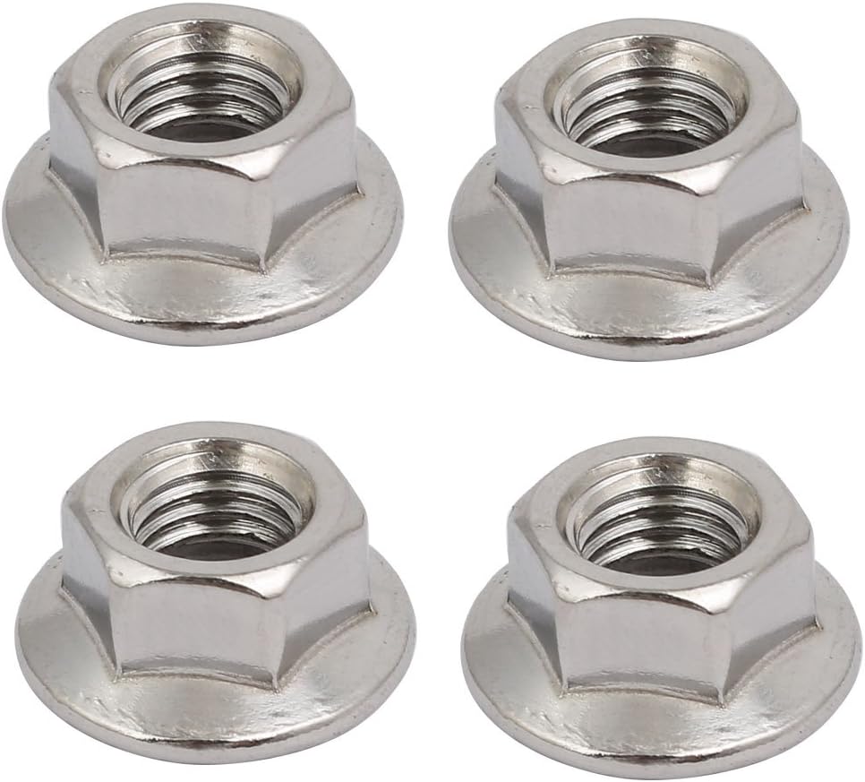 sourcing map Tuerca con brida rosca izquierda M12x1.75mm paso métrico ...