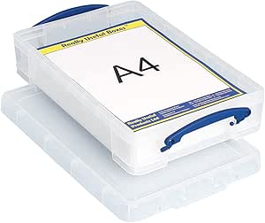 Amazon.com: Really Useful Box Plastic Storage Box, 4 Liters, 14 5/8" x ...