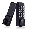 CODACE Combination Lock with Keypad, Black, 100% Mechanical Structure ...