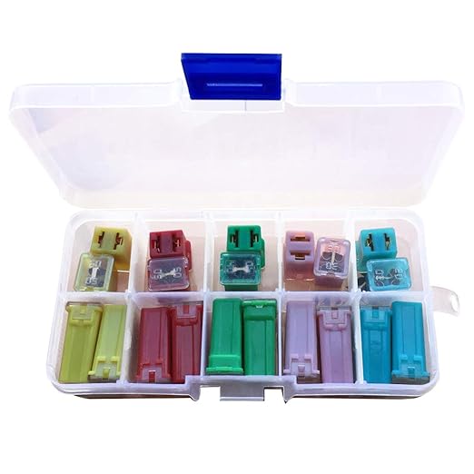 Amazon.com: 20 Pcs Jcase Box Shaped Fuse Kit,Uspacific Mini Blade Fuses ...