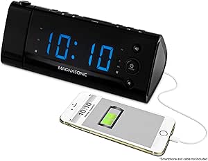 Amazon.com: Magnasonic USB Charging Alarm Clock Radio with Time ...