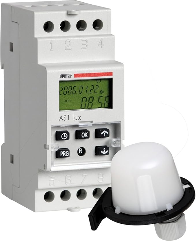 Vemer VE148300 Interruttore Crepuscolare Astronomico AST Lux da Barra ...