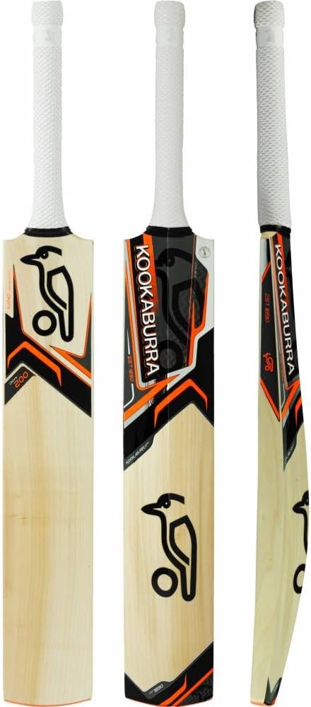 KOOKABURRA Kid's Onyx 200 Harrow Cricket Bat - Orange: Amazon.co.uk ...
