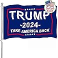 Amazon.com: Trump 2024 Flag Double Sided 2x3 Outdoor Take America Back -Donald Trump Flags ...