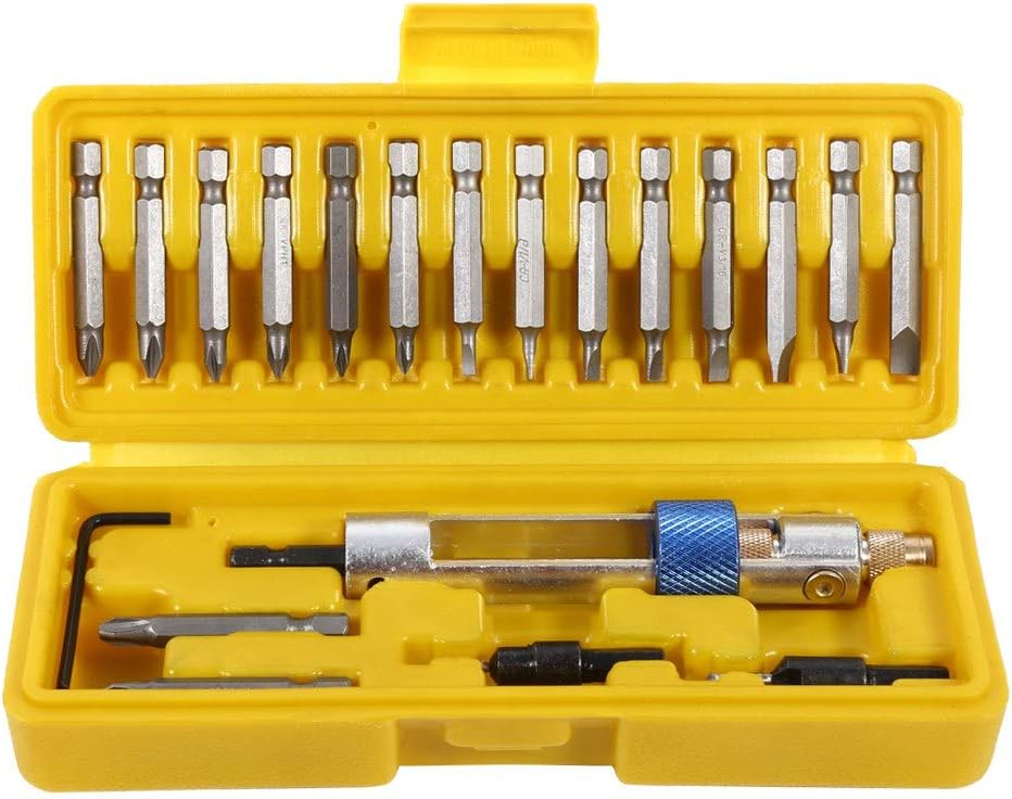 20 Piece Half Time Screwdriver Set, Multi-Screwdriver Screw Extractor ...