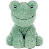 Amazon.com: Apricot Lamb Toys Plush Velvet Green Frog with Clothes ...