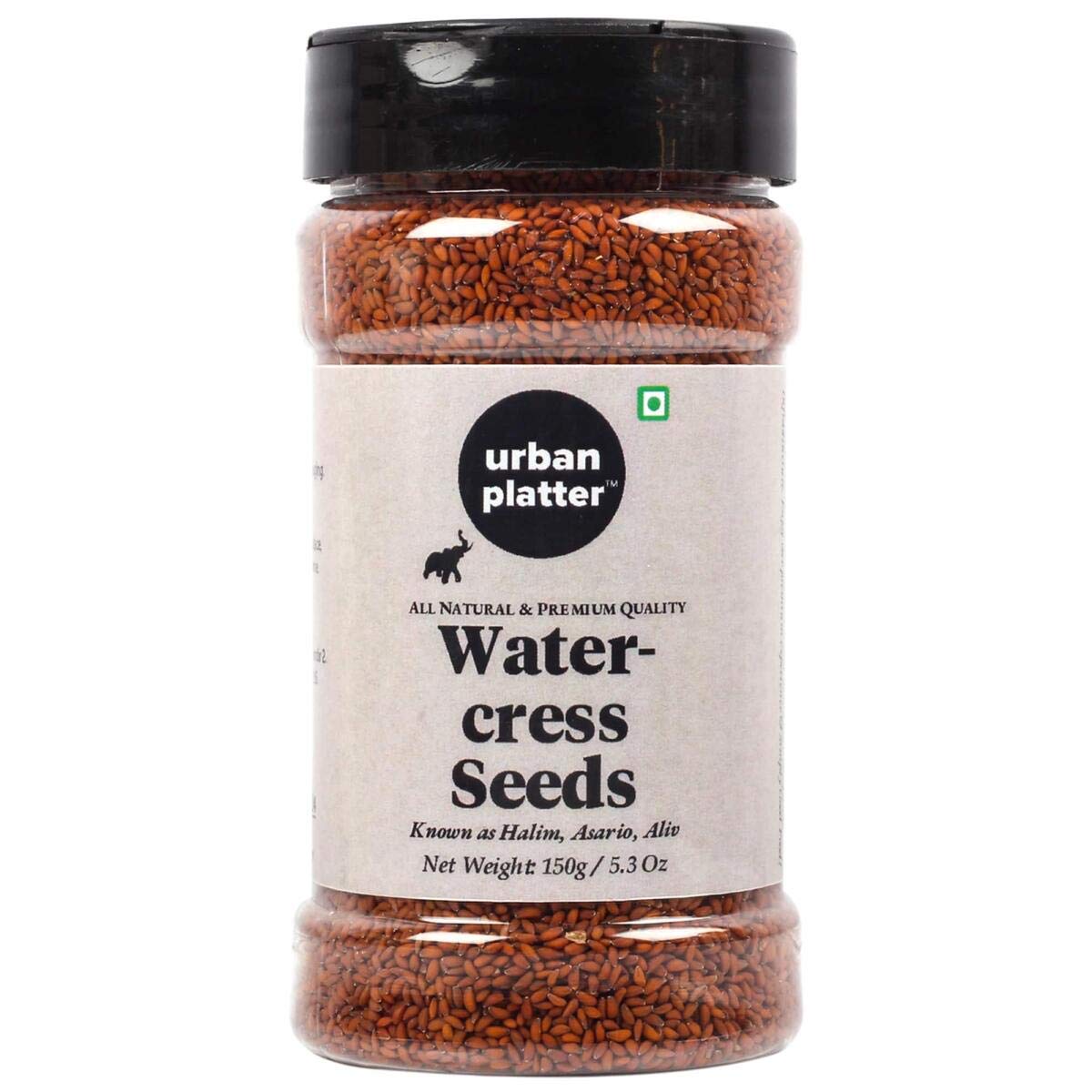 Urban Platter Watercress Seeds Shaker Jar, 150g / 5.3oz [Halim, Asario ...