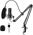 USB Streaming Podcast PC Microphone, SUDOTACK professional 192KHZ/24Bit ...