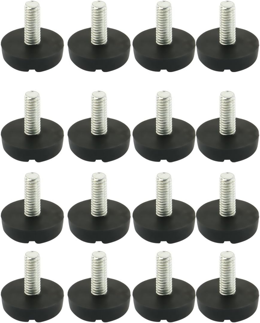 uxcell Adjustable Threaded Rod Leveling Support Foot 6mmx22mmx28mm 20 ...
