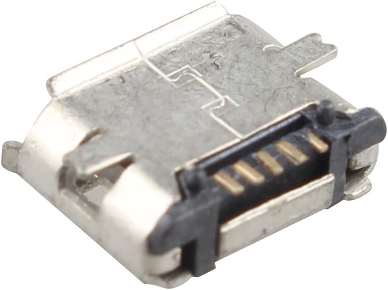 Futheda 10 Pcs Micro USB Socket Jack Connector Type B Female 180 Degree ...