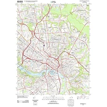 Amazon.com: Large Street & Road Map of Richmond, Virginia VA - Printed ...