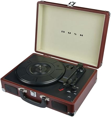 Bush Classic Portable Turntable - Brown: Amazon.co.uk: Electronics