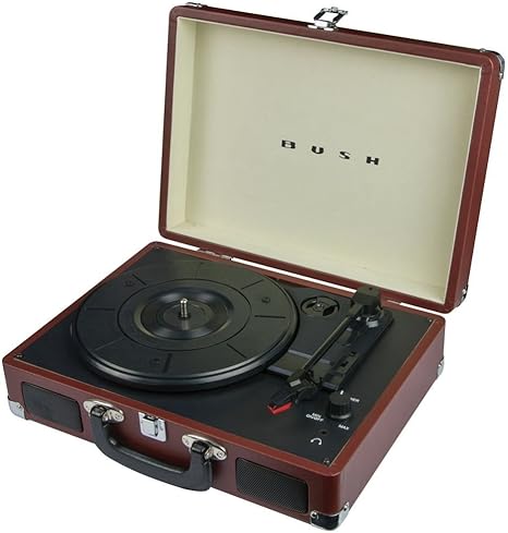 Bush Classic Portable Turntable - Brown: Amazon.co.uk: Electronics