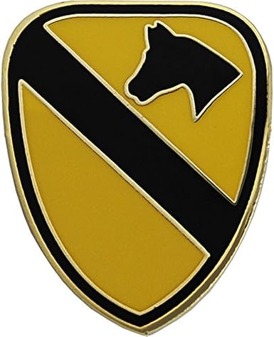 Amazon.com: 1st Cavalry Division Lapel Pin or Hat Pin, Yellow, 1": Clothing