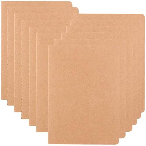 Large Blank Notebook Journals Bulk with Thick Plain Paper, 60 Pages, 8 ...