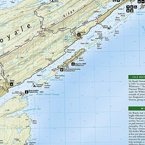 Isle Royale National Park (National Geographic Trails Illustrated Map ...