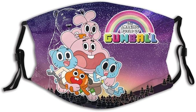 Amazon.com: Welerony Unisex Balaclava The Amazing World of Gumball Face ...