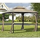 Amazon.com: Sunjoy Replacement Canopy Set for Madaga Gazebo: Garden ...