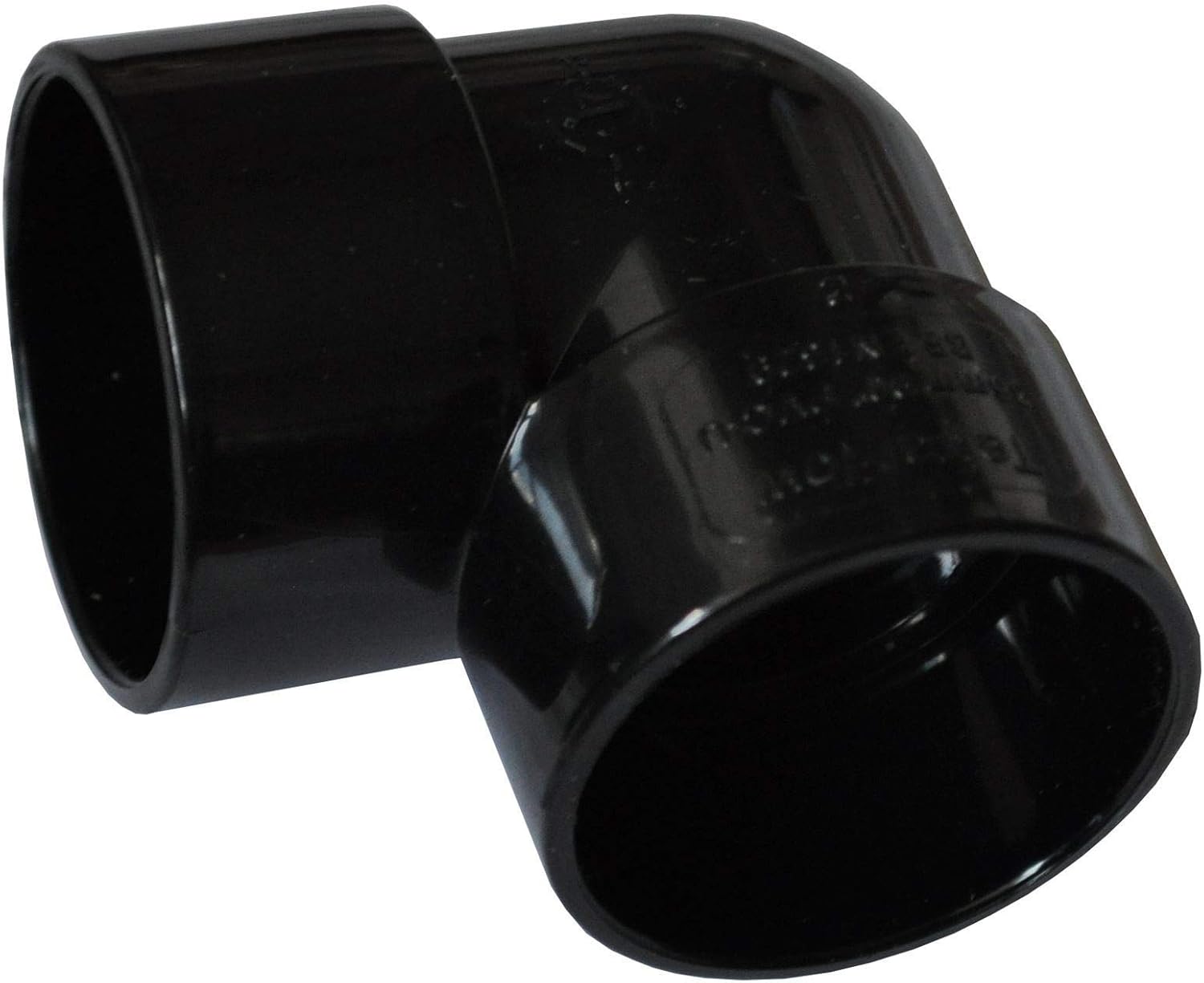 Solvent Black 32mm (36mm) Waste Pipe 90 Degree Knuckle Bend – Pack of 2 ...