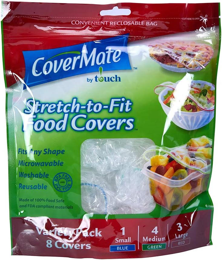 CoverMate Assorted Elasticated Stretch to FIT Reusable Food Covers ...