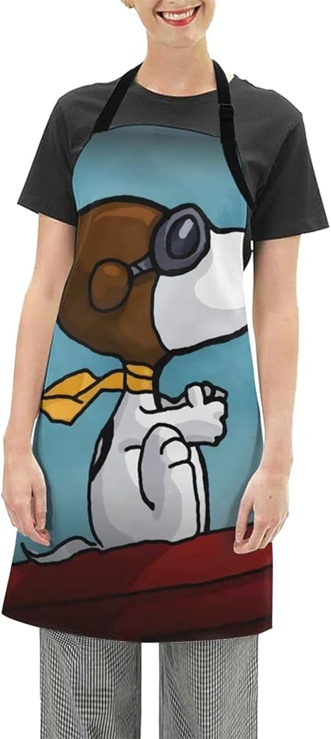 Anime Cartoon Snoopy Chefs Apron Cooking And Baking Aprons For Men And ...
