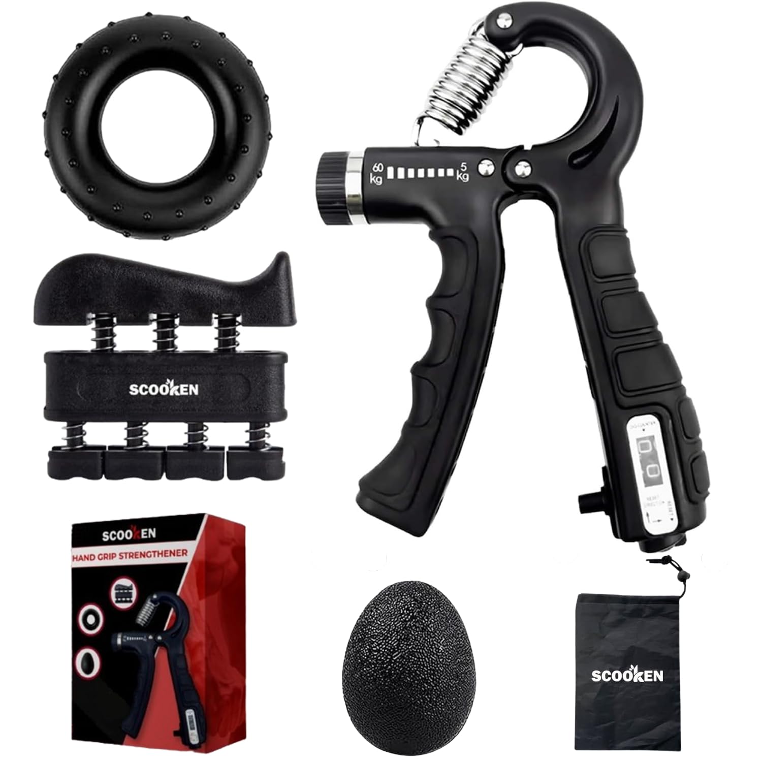 Mua Grip Strength Trainer 4-Pack Hand Gripper Forearm Strengthener ...