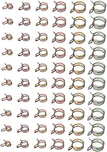 Eowpower 60Pcs Spring Band Type Clips Fuel Hose Line Water Pipe Air ...