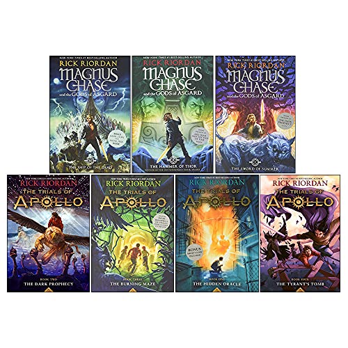 Trials of Apollo & Magnus Chase Series 7 Books Collection Box Set by ...