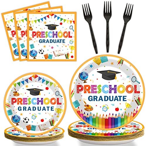 Preschool Graduation Party Supplies Pre-K Grad Tableware Set ...