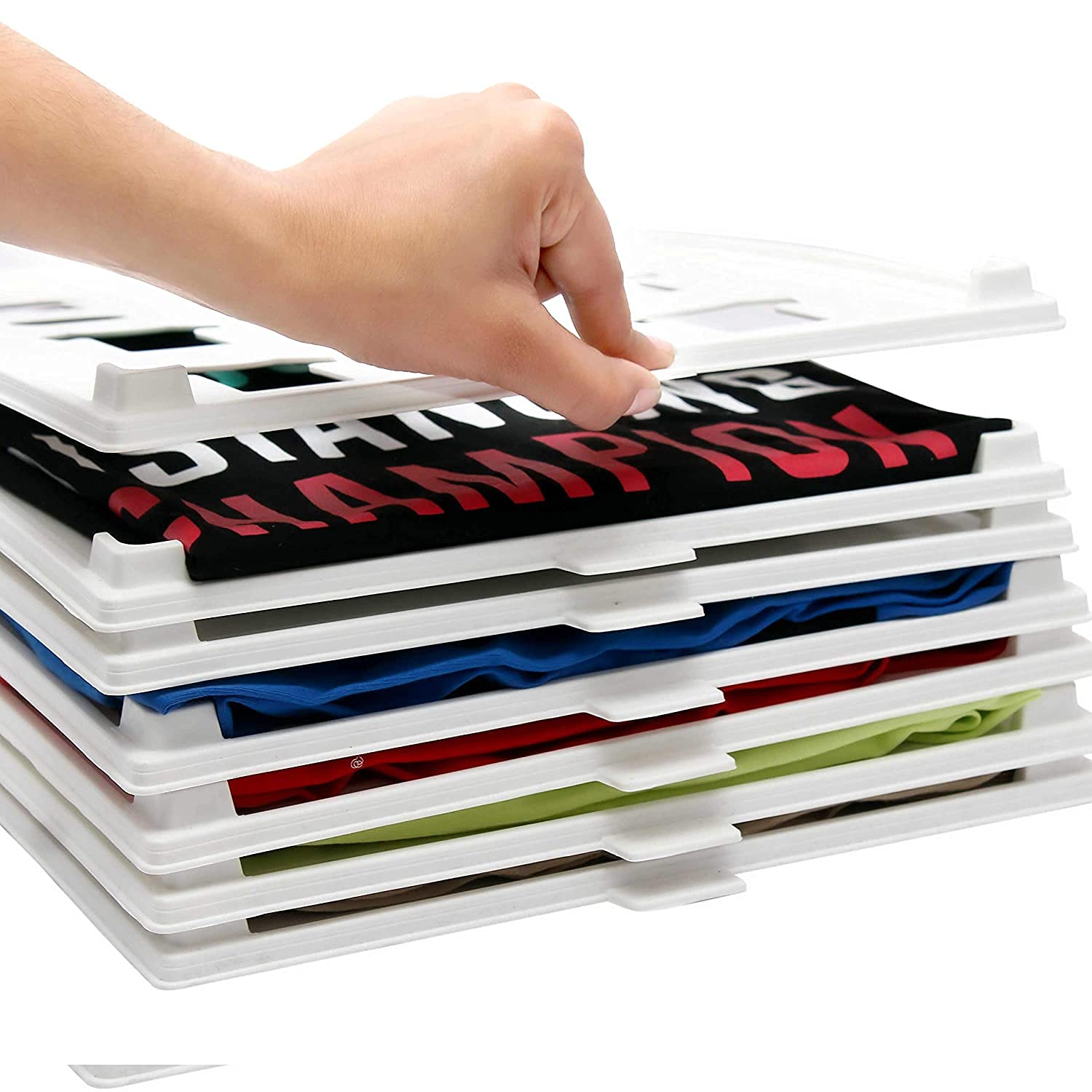 Tanx Cloth Organizer, (5 Layer) Anti-Wrinkle Wardrobe Closet Organizer ...