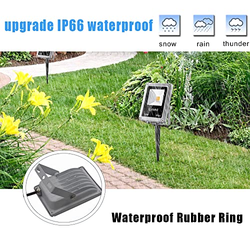 Lysed 12 Volt Landscape Lights 10W Outdoor Low Voltage IP66 Waterproof ...