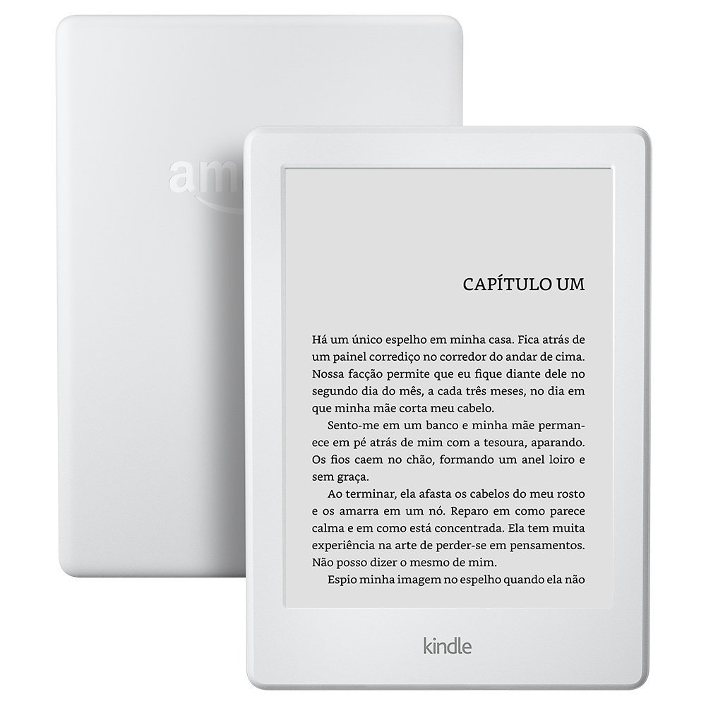 Novo Kindle (Branco) com tela sensível ao toque e Wi-Fi , 8a. Geração ...
