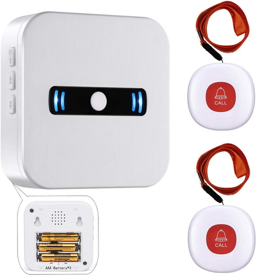 Daytech Caregiver Pager Wireless Call Button for Elderly Patient ...