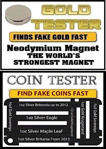 Neodymium Rare Earth Magnet & Coin Tester for Testing Scrap Gold,Silver ...