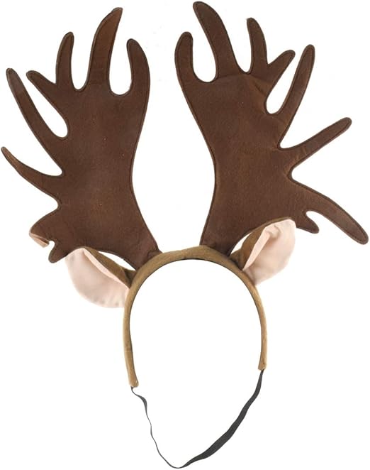 Treasure Gurus Large Moose Antler Headband Adult Costume Party Hair ...