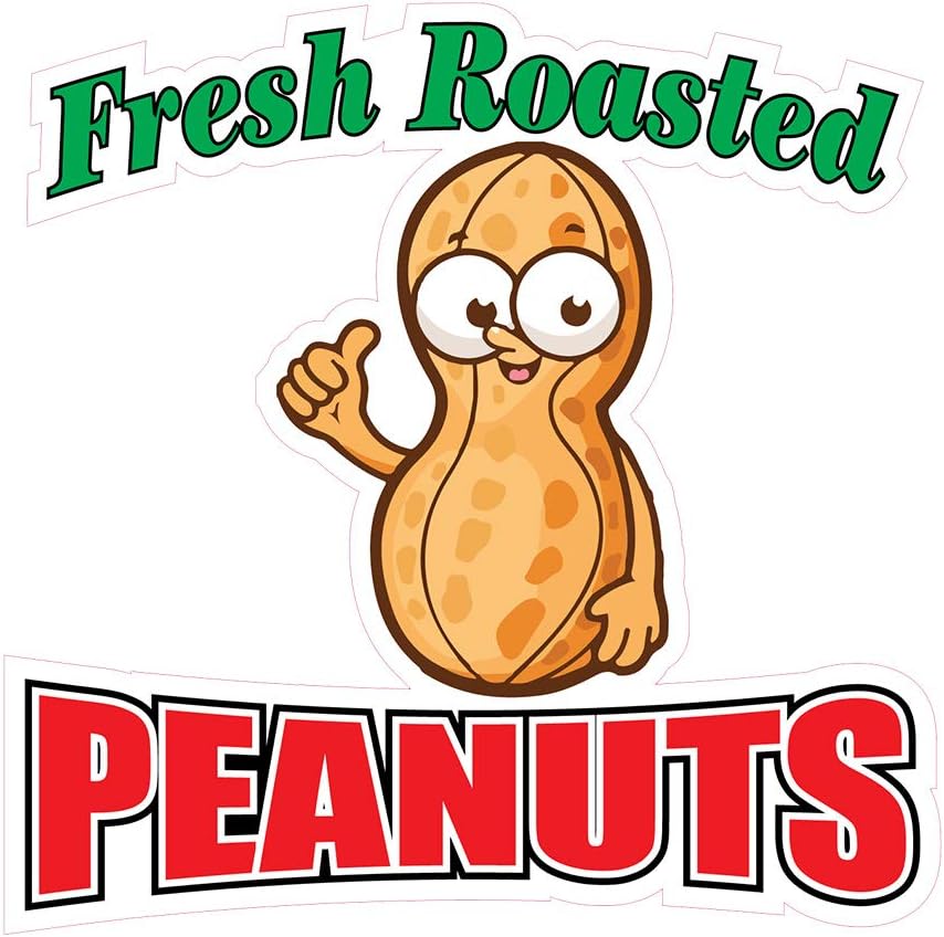 Food Sign Restaurant Vinyl Concession Boiled Peanuts DECAL Choose Your Size
