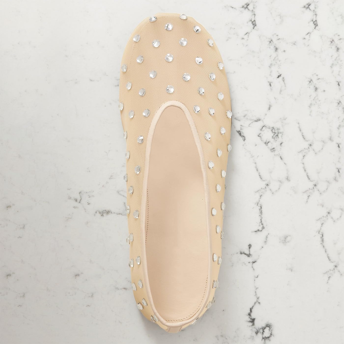 Mua MICIFA Crystal Mesh Ballet Flats for Women Rhinestone Flat Shoes ...