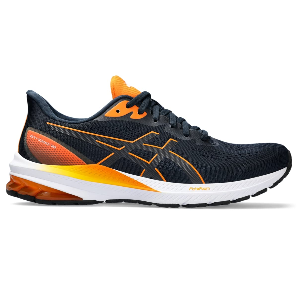 ASICS Men's GT-1000 12 Running Shoes, 9.5, French Blue/Bright Orange ...