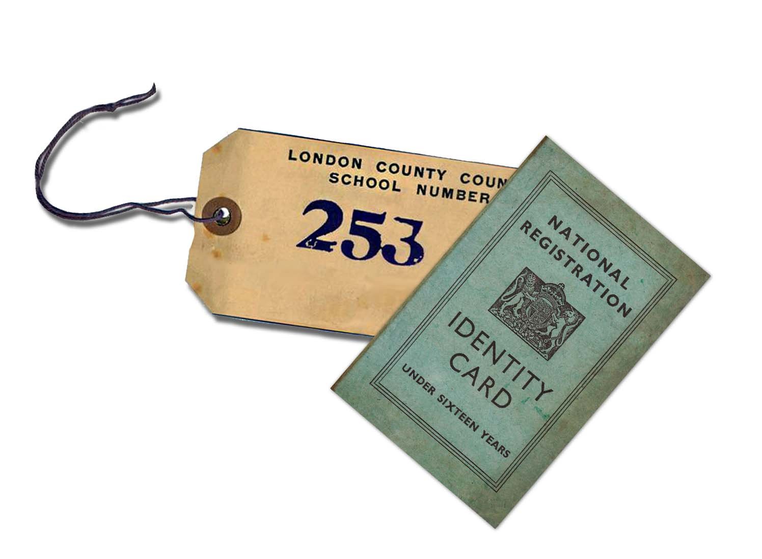 WW2 Replica Evacuee Tag And Identity Card Amazon co uk Office Products