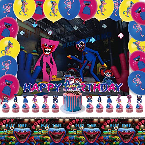 Huggy Wuggy Birthday Supplies, Poppy Playtime Birthday Party ...