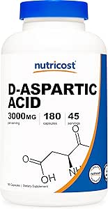 Amazon.com: Nutricost D-Aspartic Acid (DAA) Capsules 3000mg Per Serving ...