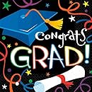 Amazon.com: Cool Graduation Streamers and Confetti Luncheon Napkins ...