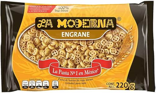 La Moderna, Engrane, Pasta Para Sopa, 220 Gramos: Amazon.com.mx