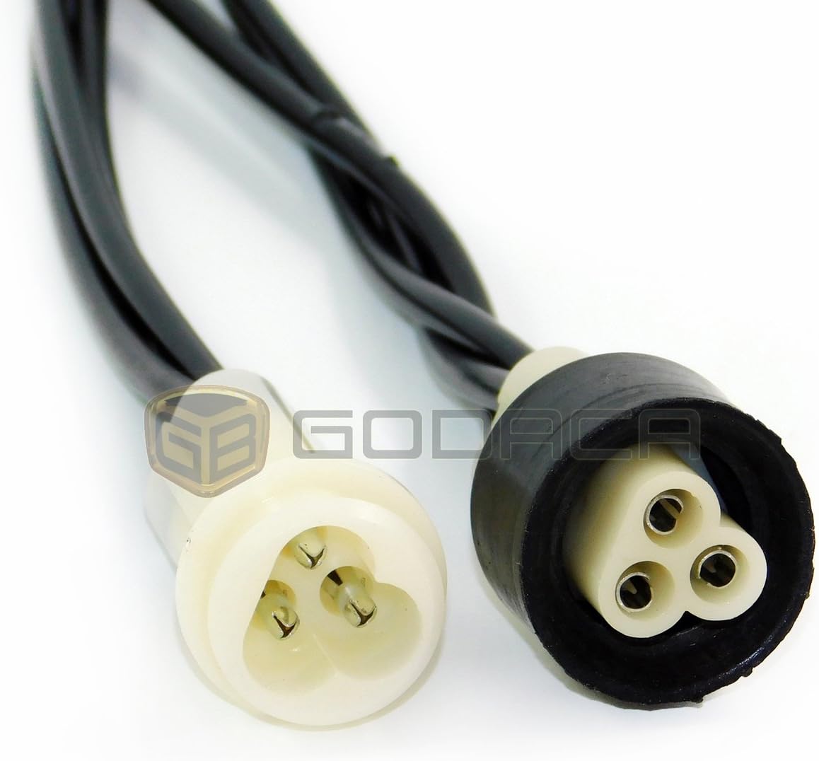 Amazon.com: 1x Female and male connector 3 pin YPC Sealed Pigtail ...