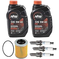Sea Doo Spark 900 Oil Change Kit W/Filter O-Ring & NGK Spark Plugs 2 ...