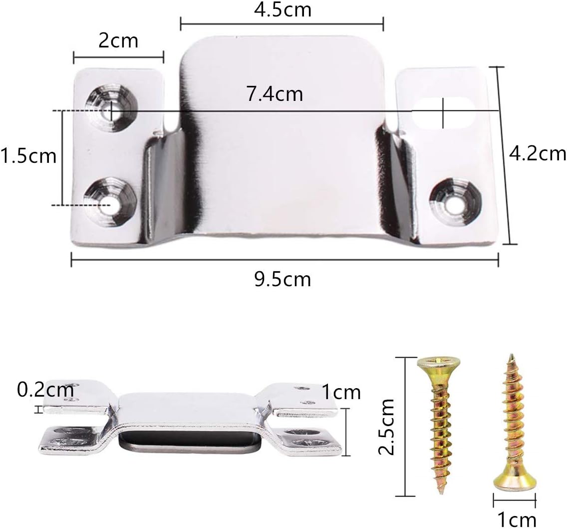4Pcs Flush Mount Bracket Stainless Steel Sectional Sofa Interlocking ...