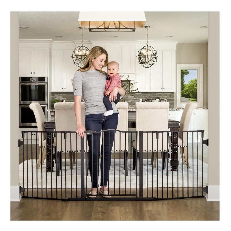 Regalo Deluxe Home Accents Widespan Safety Gate, 74.5" W x 28" H ...