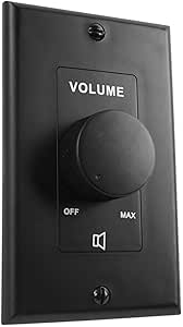 Amazon.com: Rockville VOL70100 100 Watt 70v Black Wall Volume Control ...